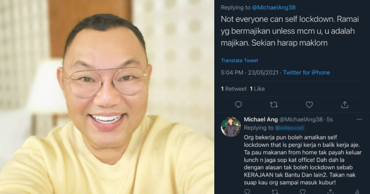 "Memang Kena Bagi Bantuan Sampai Masuk Kubur Ke?" - Michael Ang 'Sekolahkan' Netizen Tentang ...