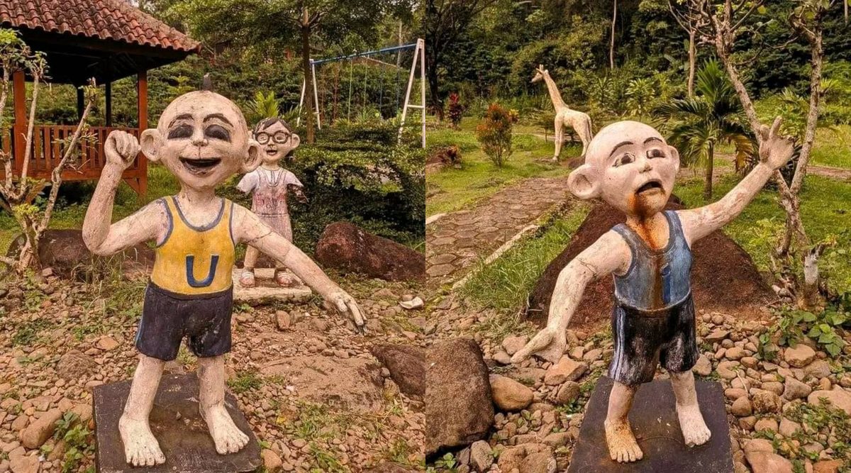 Netizen Terkesima Lihat Patung Upin & Ipin Versi ‘Seksa Kubur’ Di Indonesia | Kool 101