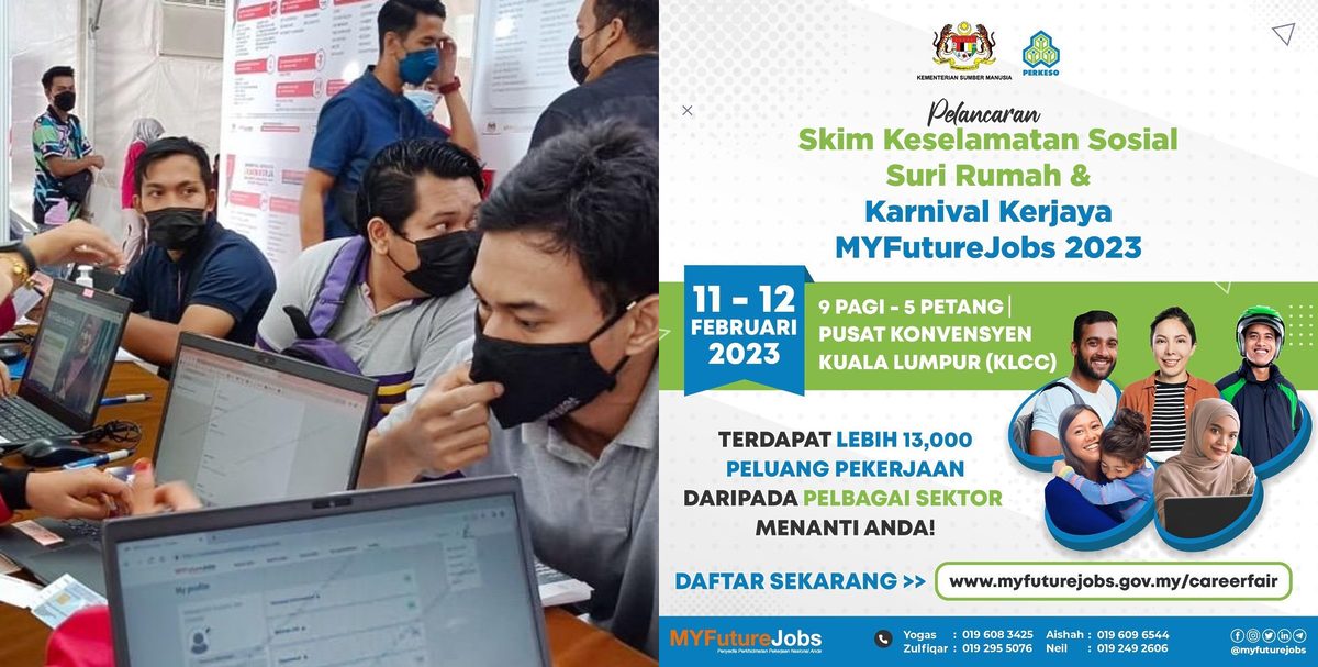 Skim Keselamatan Sosial Suri Rumah Dan Karnival Kerjaya MyFutureJobs 2023 Dilancar Sabtu Ini ...