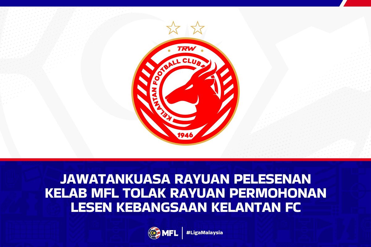 Rayuan Kelantan Ditolak, Tak Layak beraksi Liga Super 2024-25 | Kool 101
