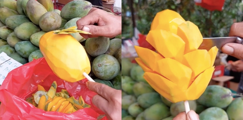 Kupas Buah Mangga Unik, Bentuk Macam Bunga & Senang Makan! | Kool 101