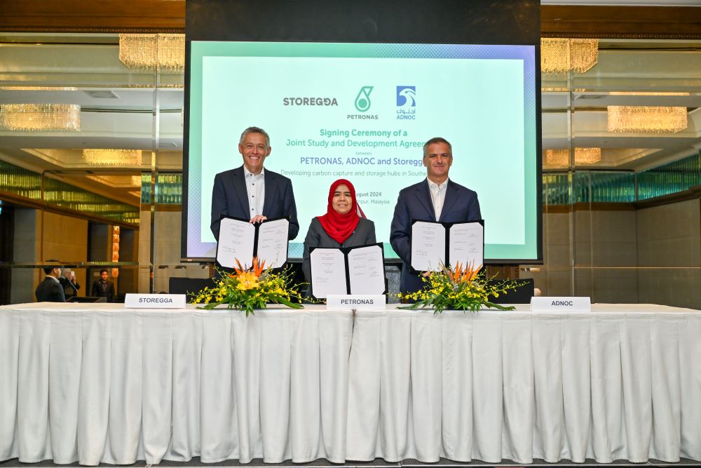 Petronas meterai kerjasama dengan ADNOC, Storegga | Kool 101